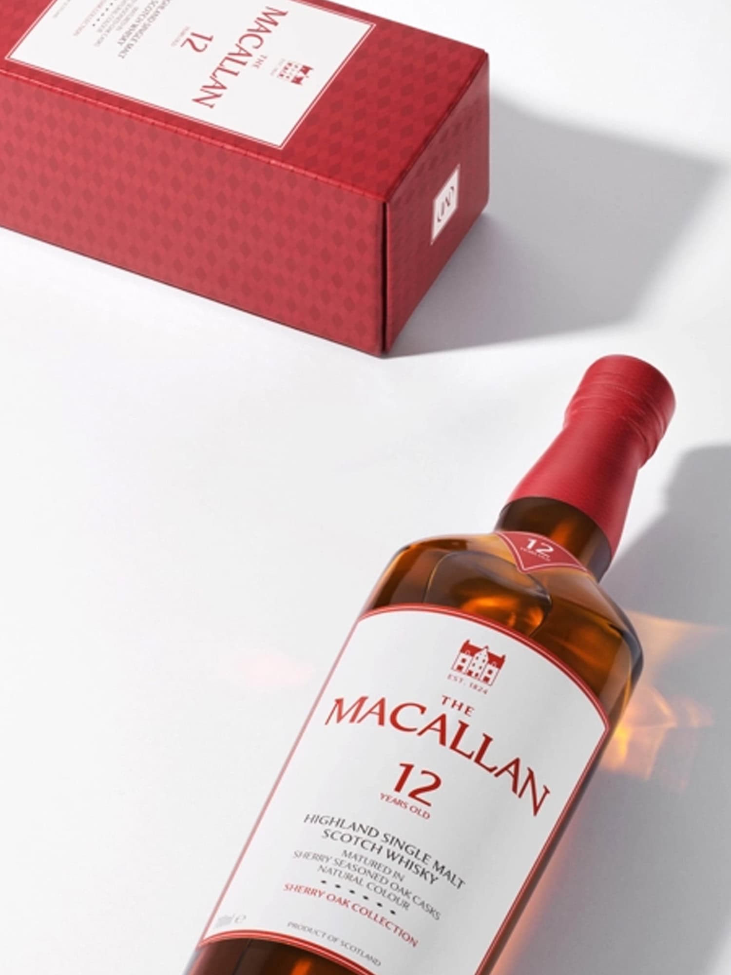 Macallan 12 Year Old Sherry Oak Cask Speyside Single Malt Scotch Whisky ...