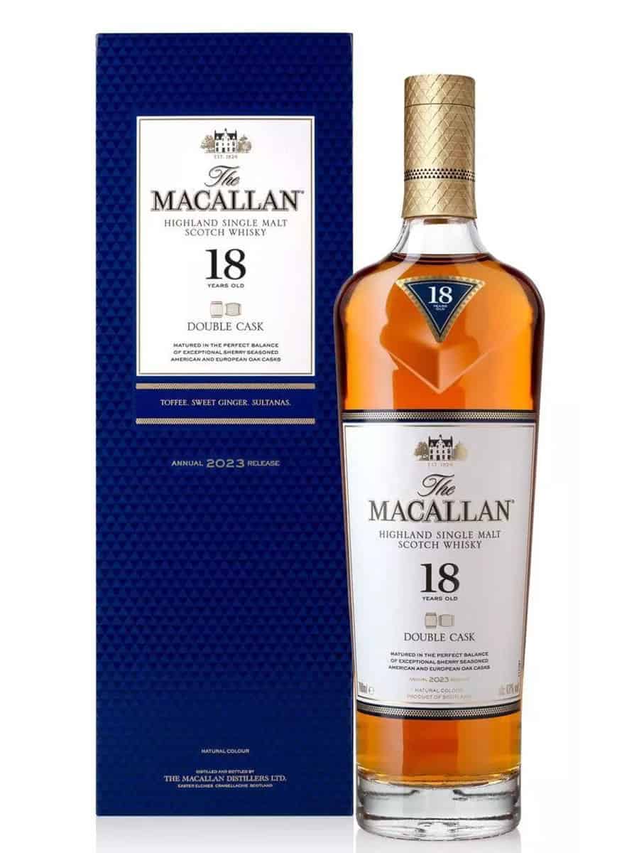 Macallan 18 Year Old Double Cask 2023 Vintage Speyside Single Malt Scotch Whisky 70cl | House of ...