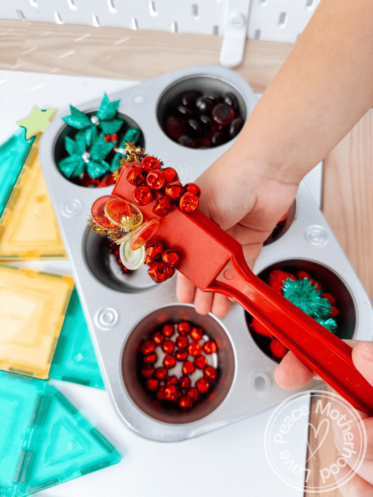 Magnetic Holiday Magic: Christmas Stem Activity - Love Peace Motherhood