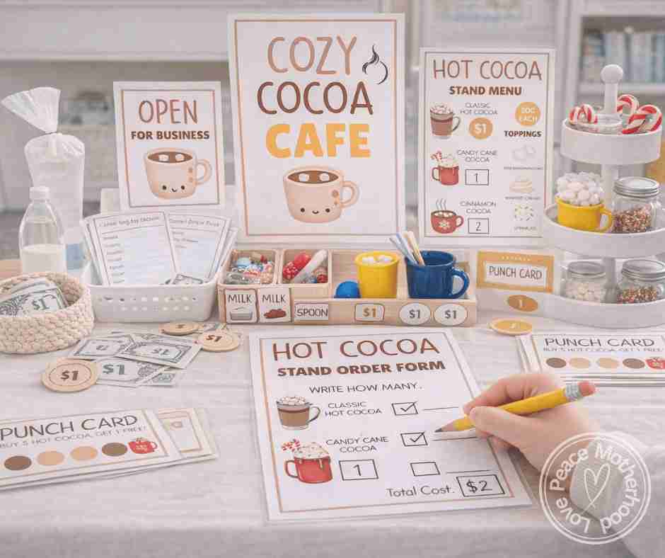 Cozy Cocoa Cafe Dramatic Play: An Easy Hot Cocoa Stand Activity for ...