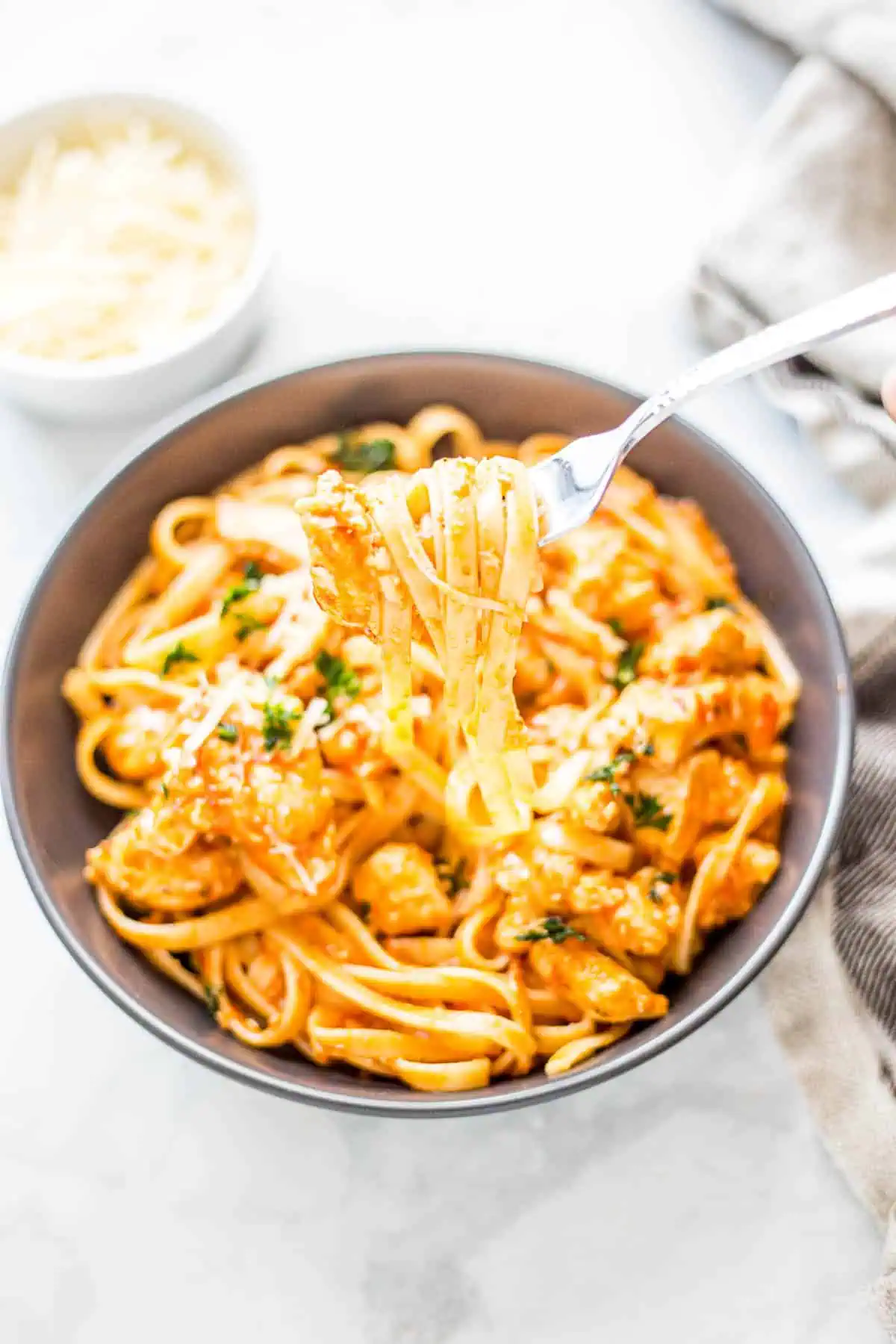 Rosé Pasta with Chicken - Plating Pixels