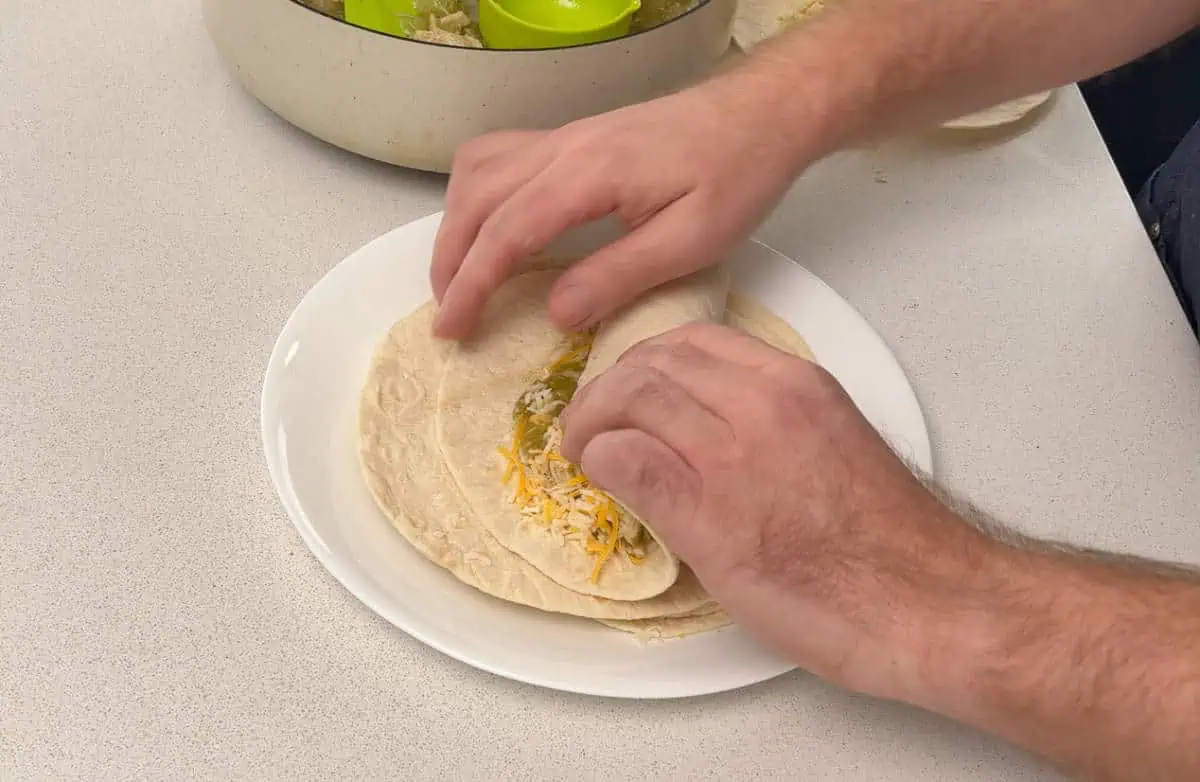 Easy Chicken Enchiladas with Green Sauce - Plating Pixels