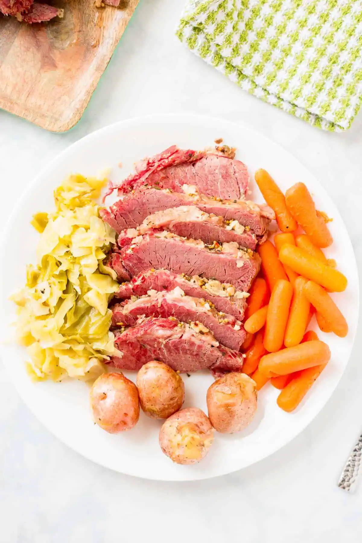 Instant Pot Corned Beef and Cabbage - Plating Pixels