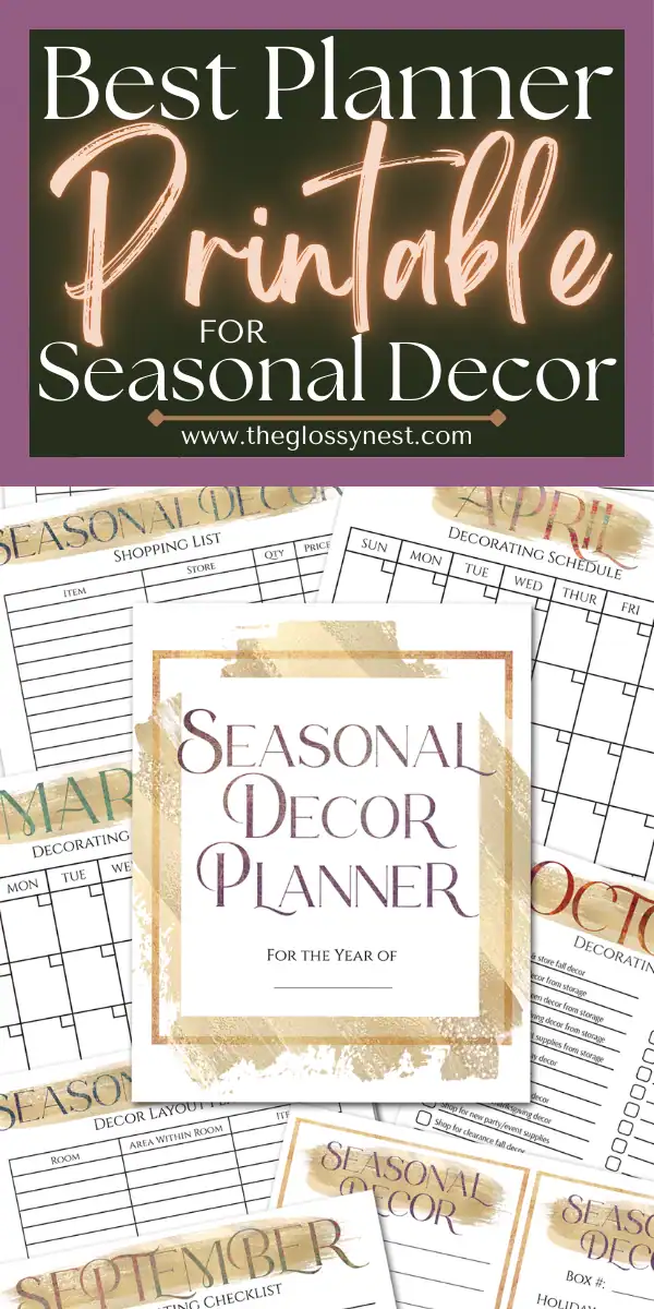 A Simple Seasonal Decorating Calendar Printable For This Year