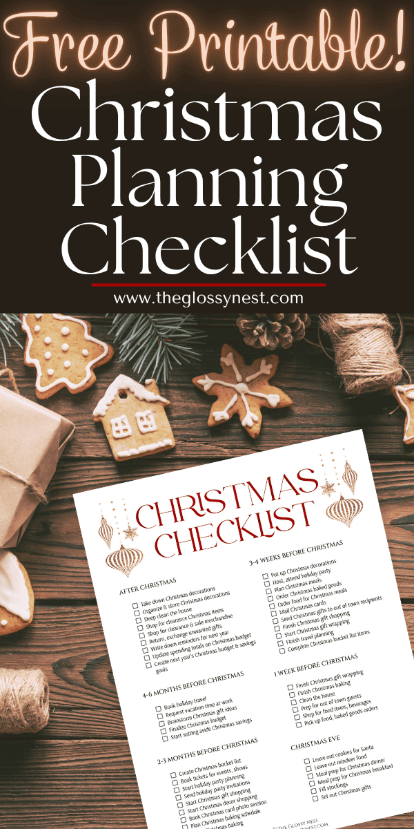 {Free Printable!} A Christmas Planning Checklist For This Year