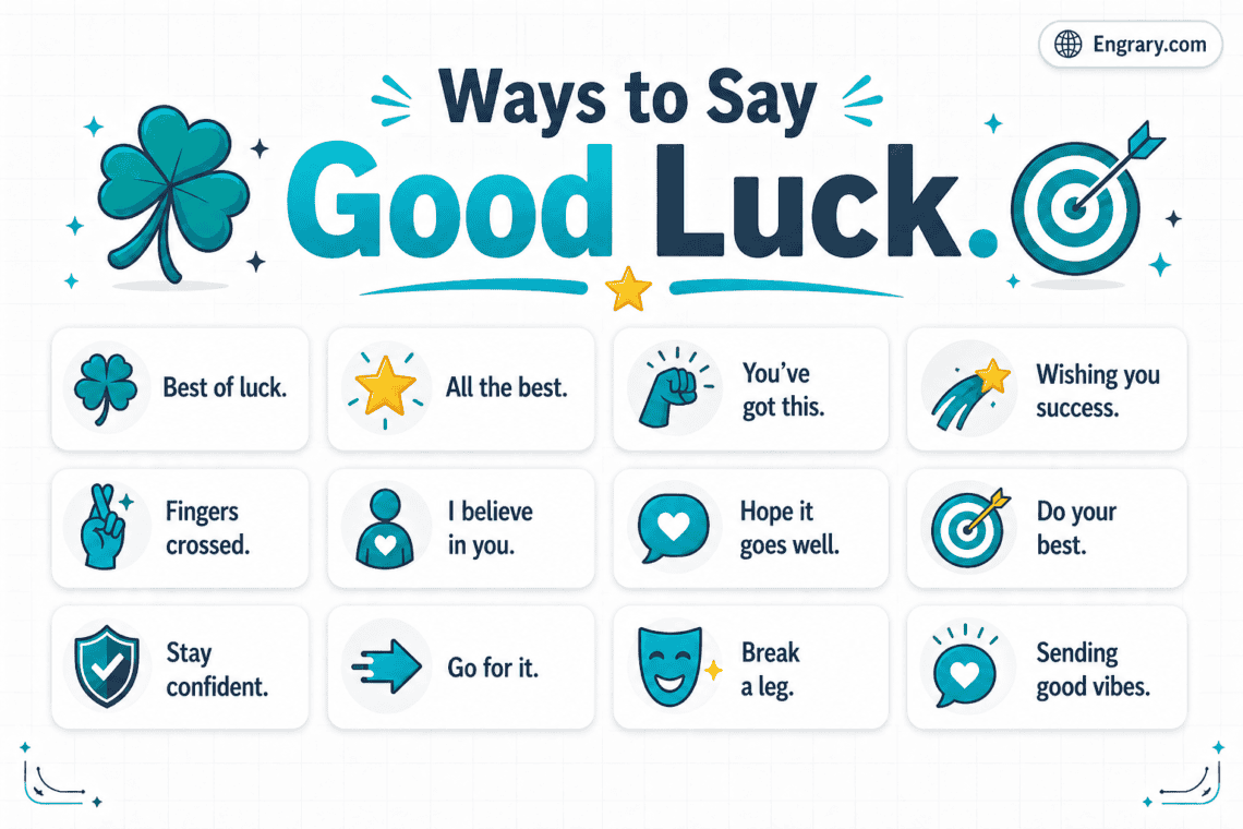 100 Good Luck Phrases for Exams, Interviews, Work, and Life • Engrary