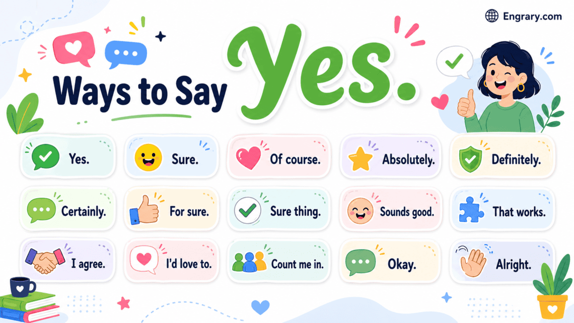 60+ Best Ways to Say Yes in Work and Daily Life in English • Engrary