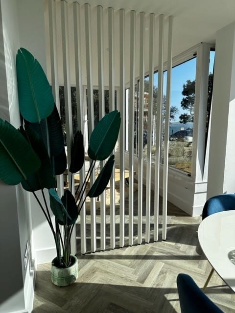 Painted Wooden Room Divider | THE BANNISTER - Robert Rose Carpentry