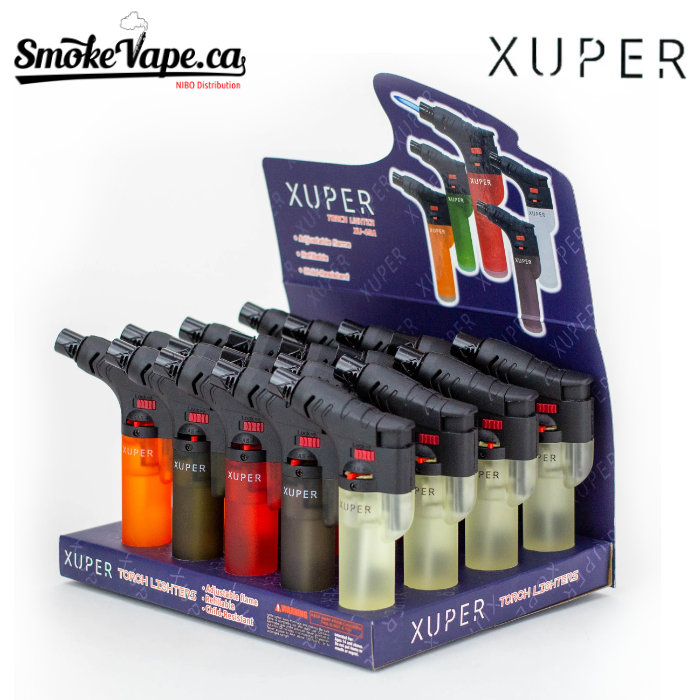 XUPER Clear Lighter Single Flame Torch - SmokeVape.ca