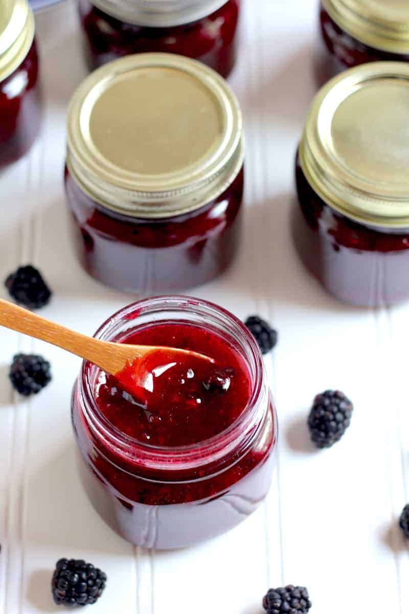 Delicious Blackberry Freezer Jam Recipe | Frugal Farm Wife