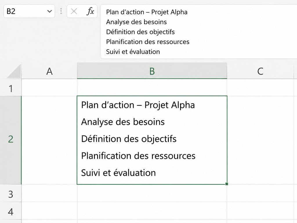 Comment aller à la ligne dans une cellule Excel : toutes les méthodes ...