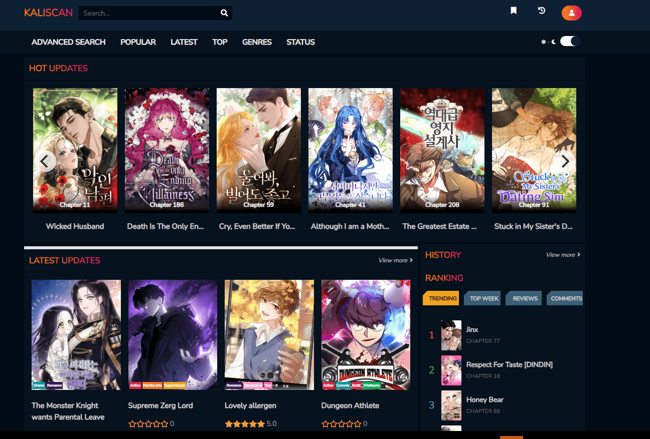 Kaliscan : Tout savoir sur le site de lecture de mangas - L'Univers Otaku