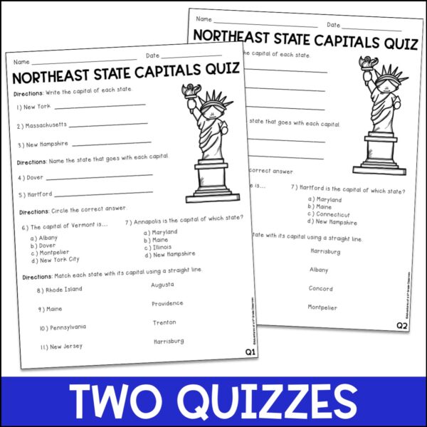 Northeast Region State Capitals - Adventures of a 4th Grade Classroom