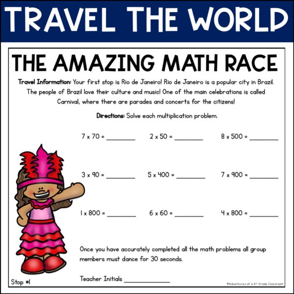 Multiplying by 1-Digit Numbers Review - Adventures of a 4th Grade Classroom