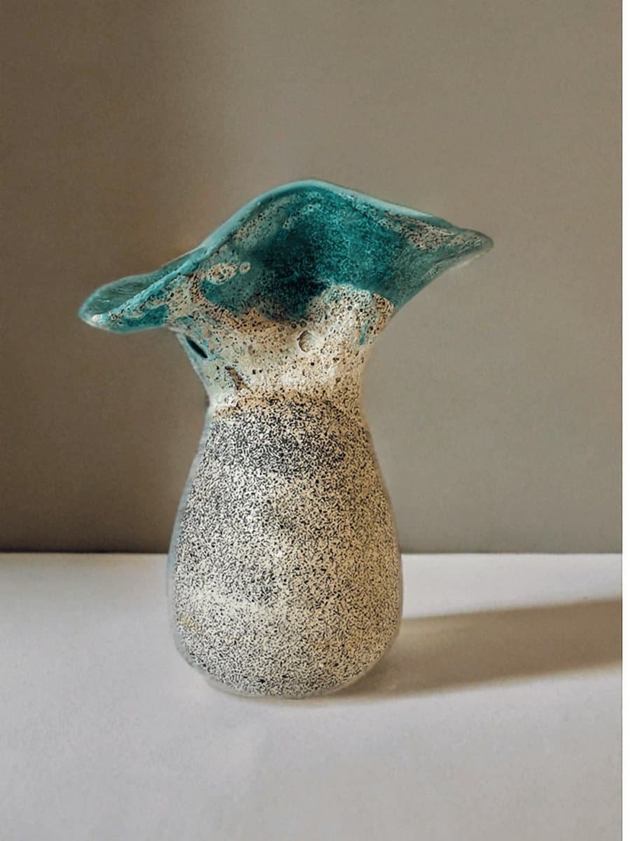 Ocean Wave Ceramic Vase | Coastal Art | Marine Designs