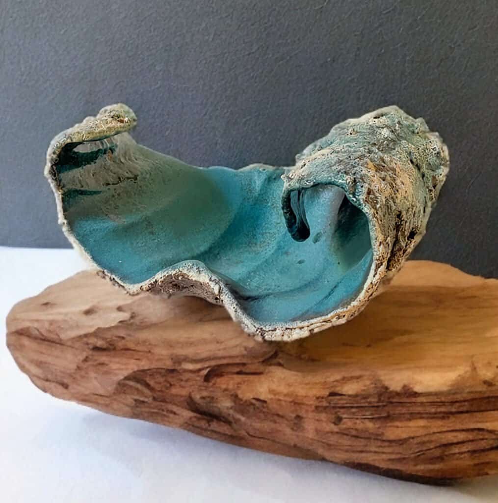 swell ceramic wave sculpture