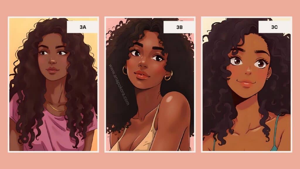 Type 3 Curly Hair: 3A, 3B, 3C + Transitioning Tips