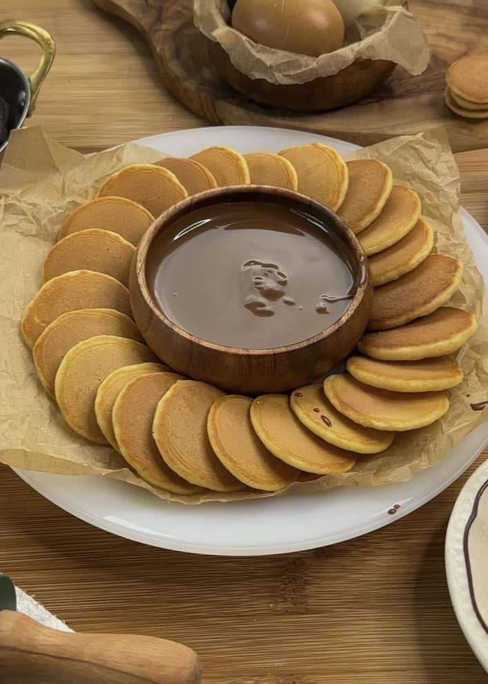 Fluffy Mini Nutella Pancakes — ARCHER'S FOOD