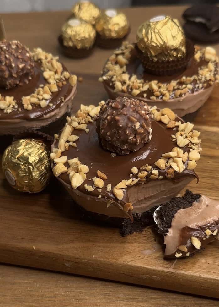 Mini No Bake Ferrero Rocher Cheesecakes — ARCHER'S FOOD