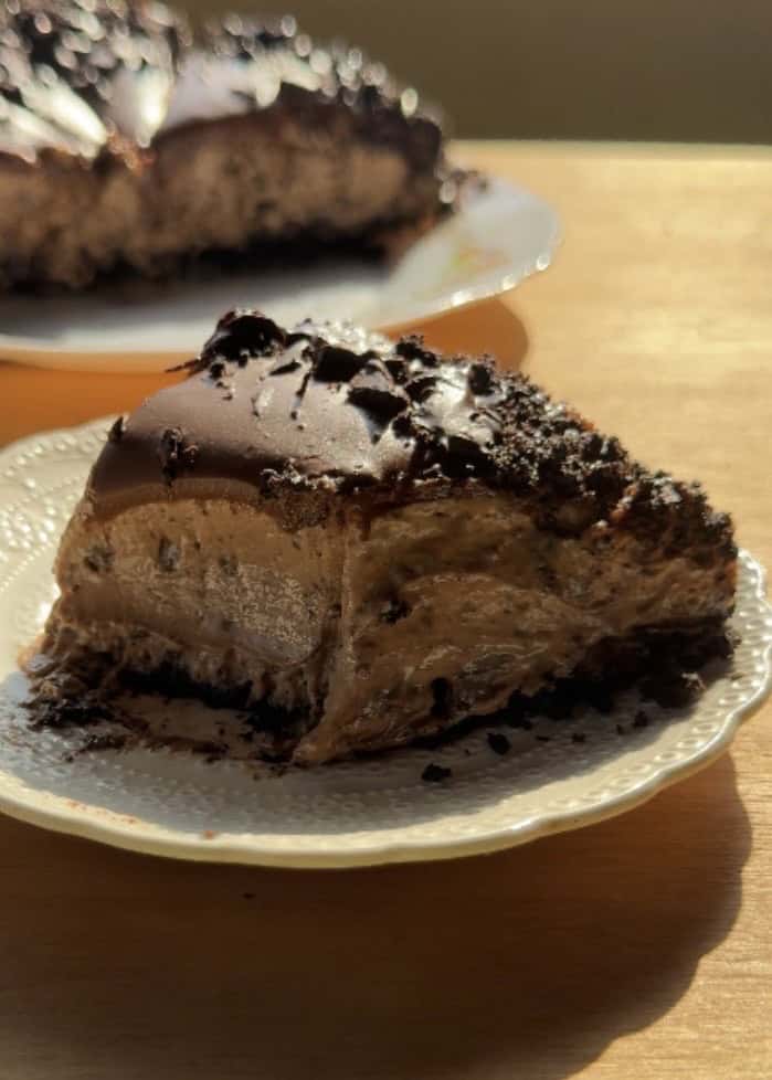 No Bake Creamy Nutella Stracciatella Cheesecake (6 ingredients) — ARCHER'S FOOD
