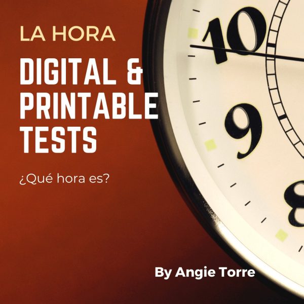 Telling Time in Spanish La hora y las clases Digital and Printable ...