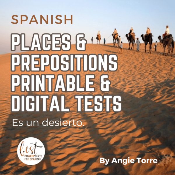 Spanish Places and Prepositions Tests, INB, Google Drive Activities los ...