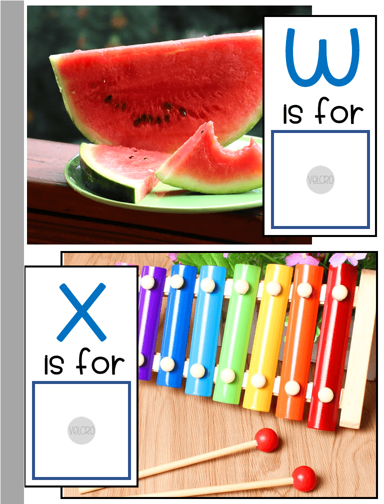 Alphabet Adapted Book {with real images} - Chalkboard Superhero