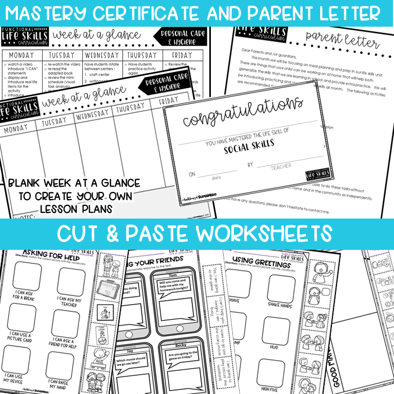 Functional Life Skills Curriculum {Social Skills} Printable and Digital ...