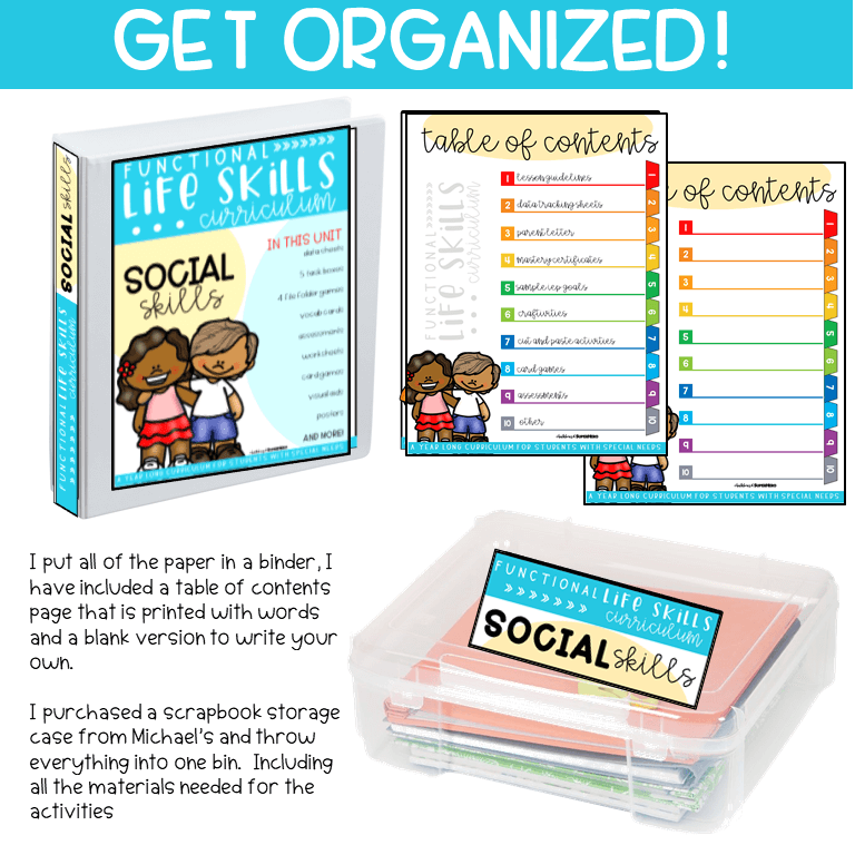 Functional Life Skills Curriculum {Social Skills} Printable and Digital ...