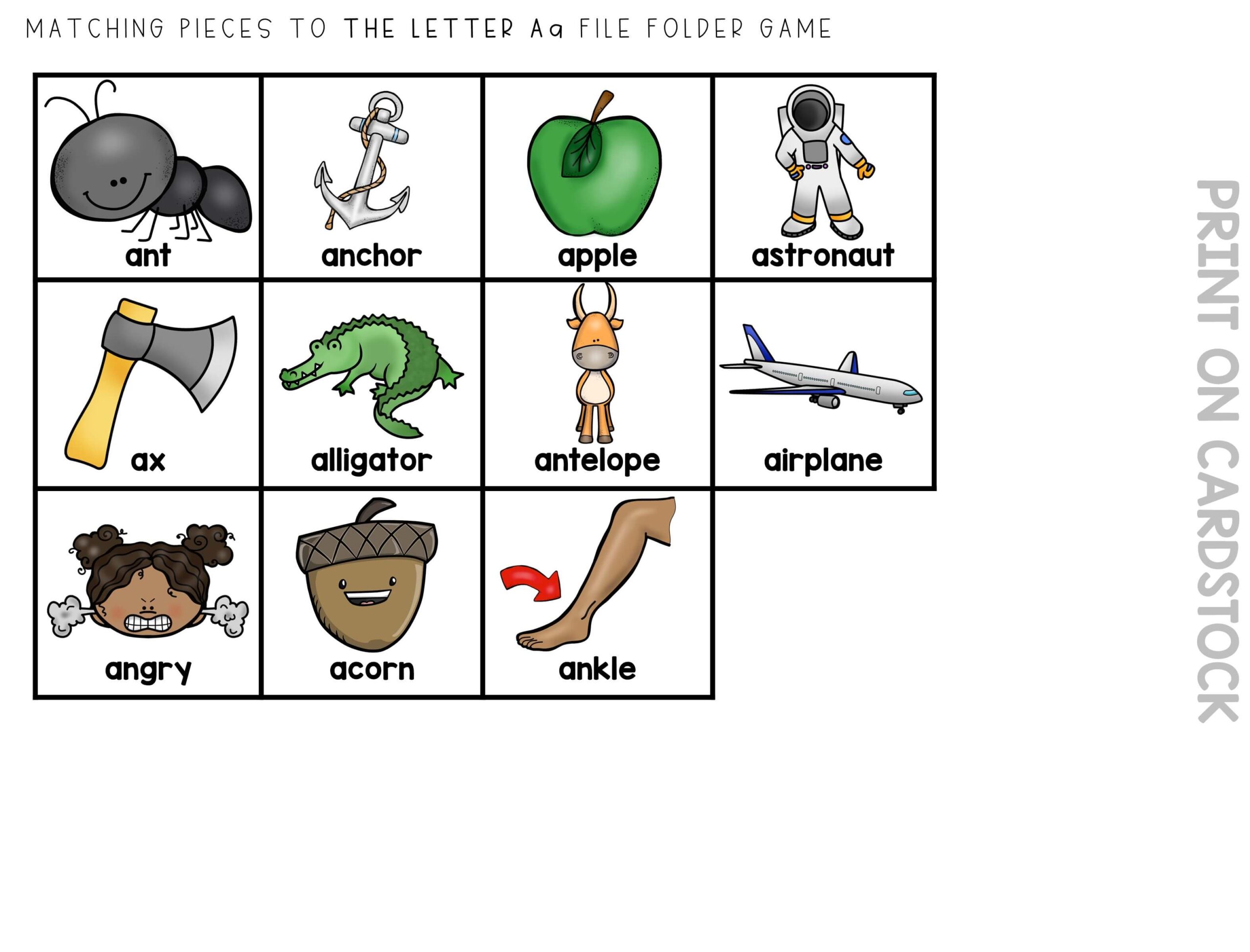 Errorless Alphabet File Folder Games {26 file folder games ...