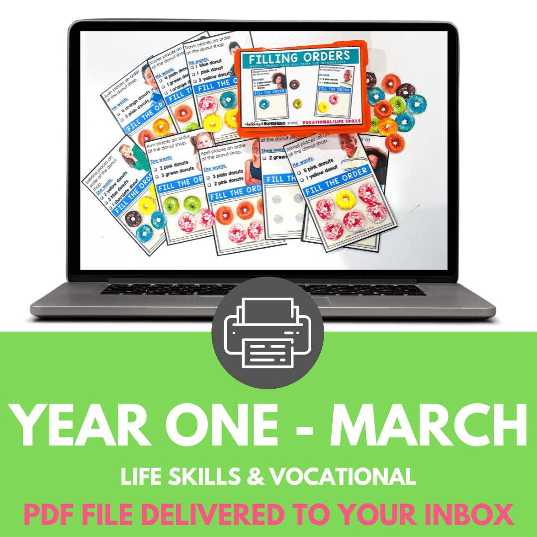 Digital Teach Task Box Inspire - Year One - March - Life Skills and ...