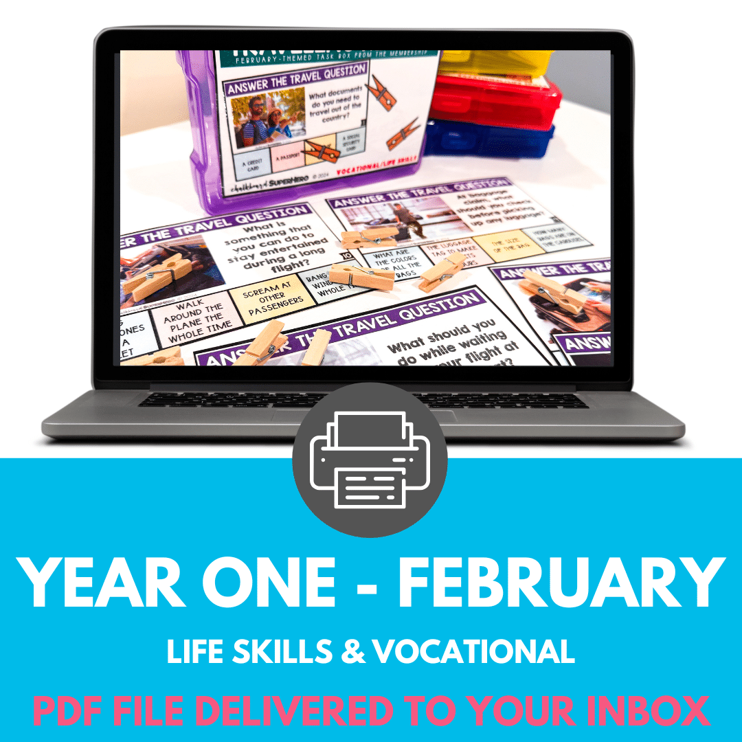 Digital Teach Task Box Inspire - Year One - February - Life Skills and ...
