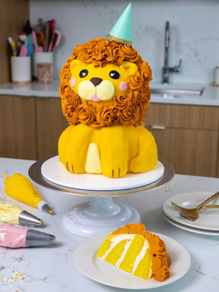 Lion Cake: Delicious Recipe w/ Step-by Step Tutorial [& Video]
