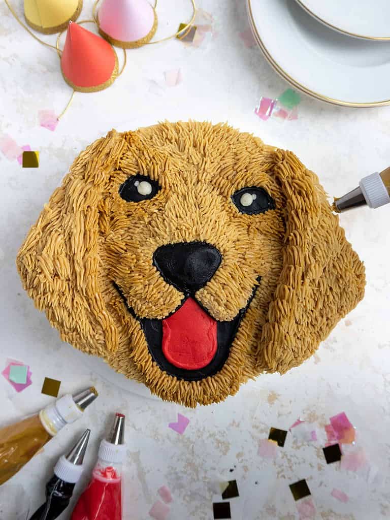 Golden Retriever Cake: Delicious Recipe w/ Step-By-Step Tutorial