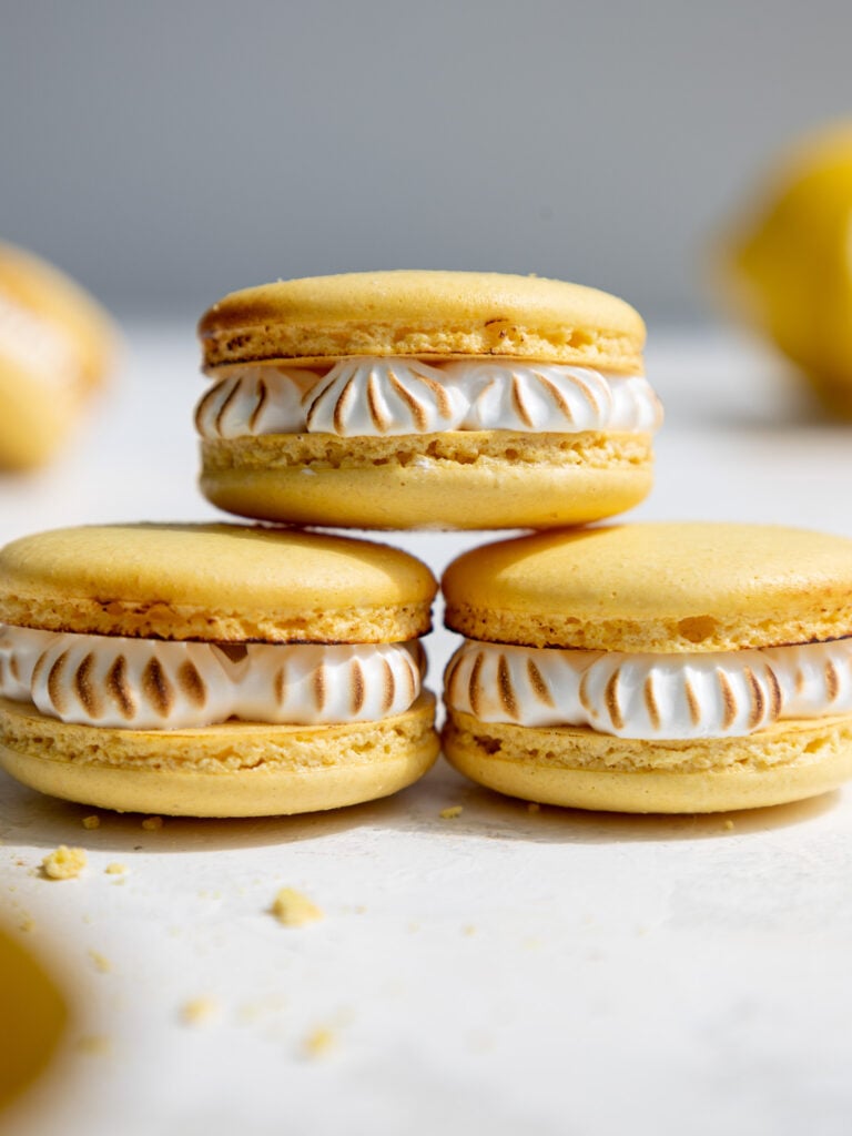 Lemon Meringue Macarons: Step-By-Step Recipe w/ Video Tutorial