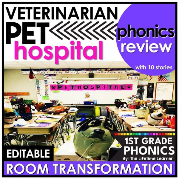 1st Grade Pet Classroom Transformation Phonics Review - The Lifetime ...