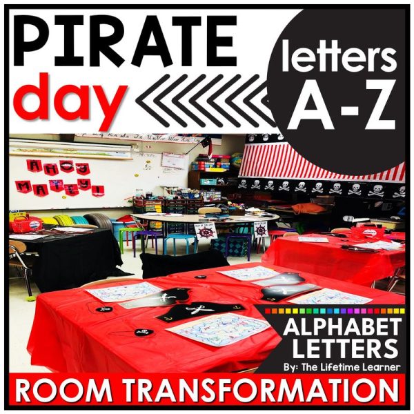 Alphabet Letters A-Z Pirate Classroom Transformation - The Lifetime Learner
