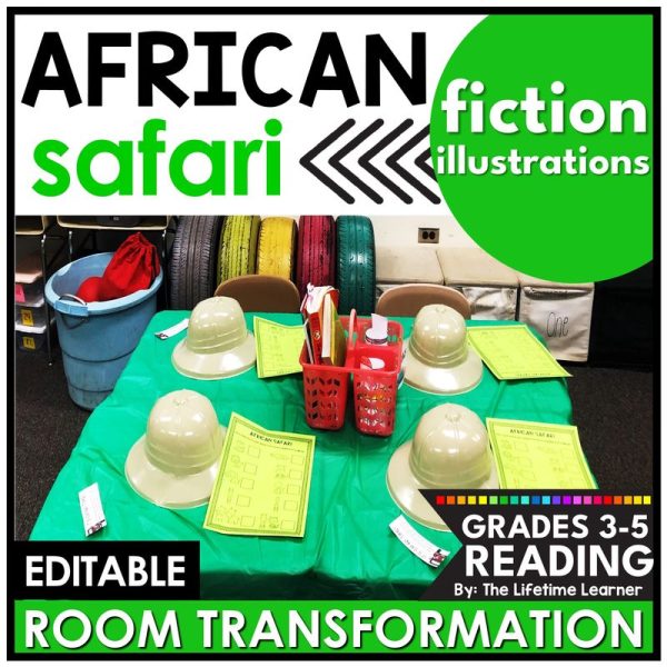 Safari Classroom Transformation Illustrations Reading Passages - The ...
