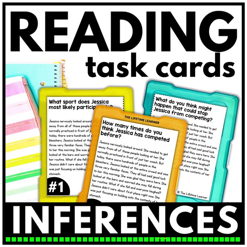 Making Inferences Task Cards 3rd 4th 5th Grade | Reading Practice