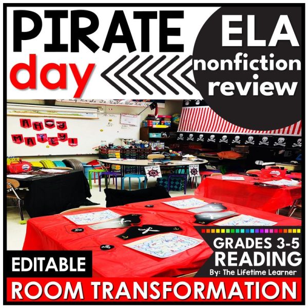 Pirate Classroom Transformation ELA Review Reading Passages - The ...