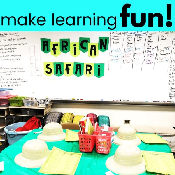 Kindergarten Alphabet Letters Safari Room Transformation - The Lifetime ...