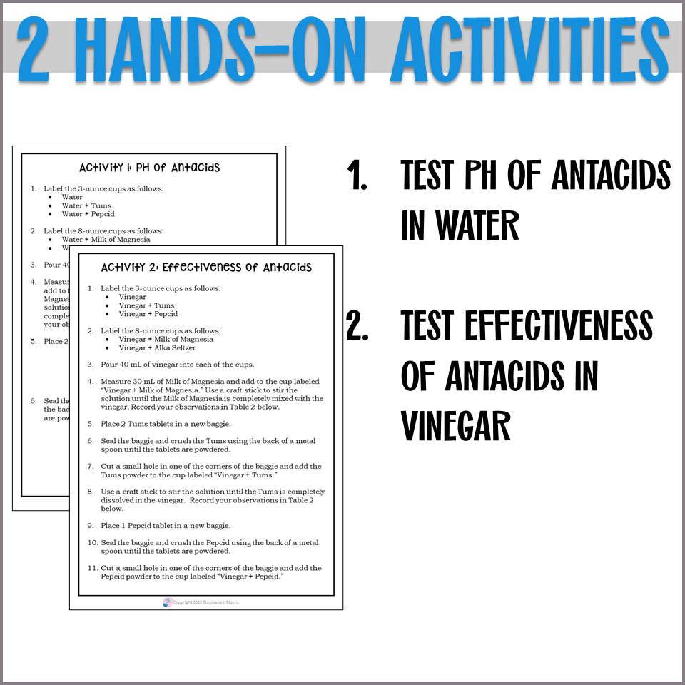 Antacid Effectiveness | Editable | Digital | Easel - Easy Fun Science