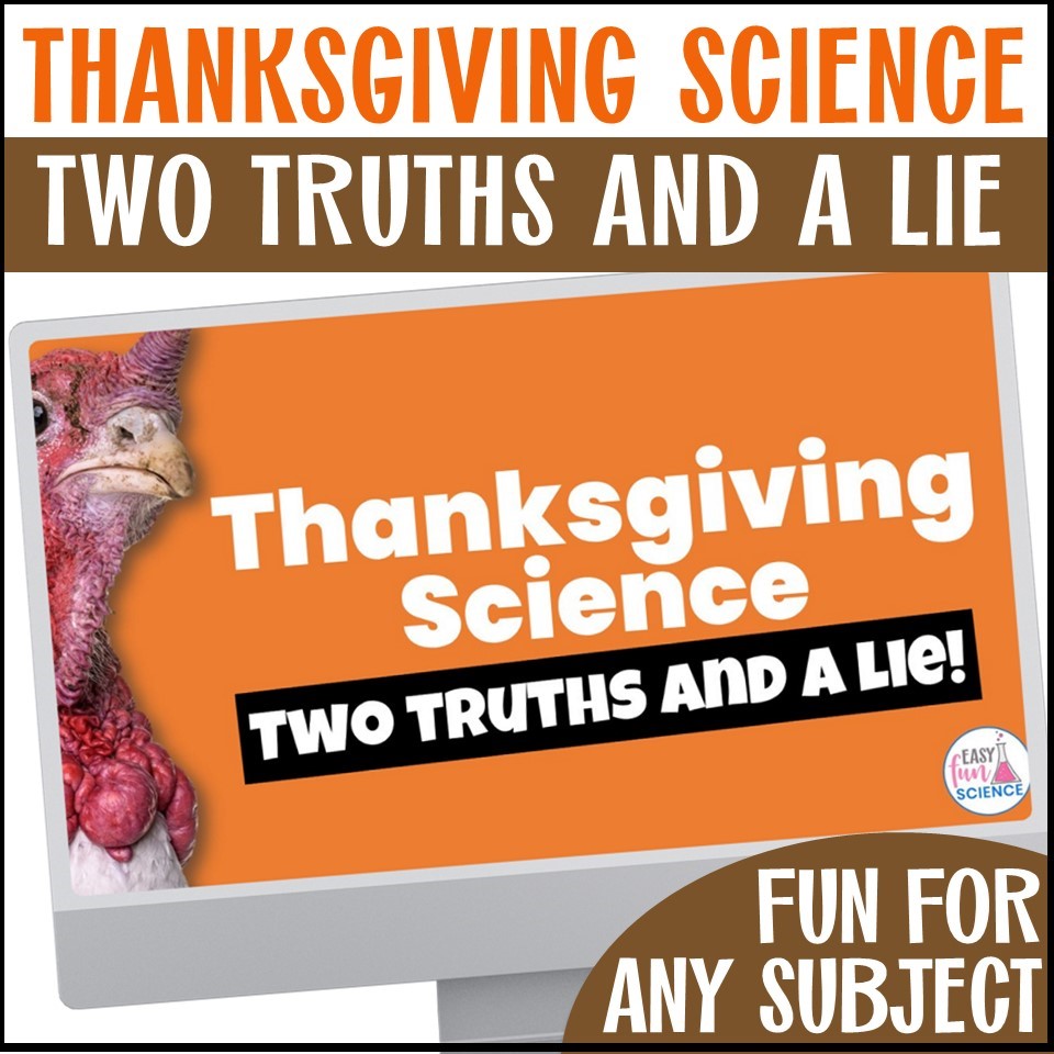Thanksgiving Science Middle School Activities: Bingo, Crossword, Two ...