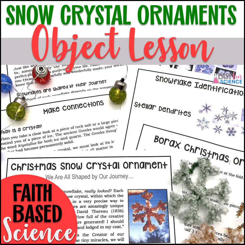 Borax Crystals Ornaments | Christmas Object Lesson and Snowflake ...