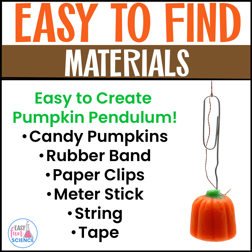 Halloween STEM Activities Middle School Physical Science Pendulums ...