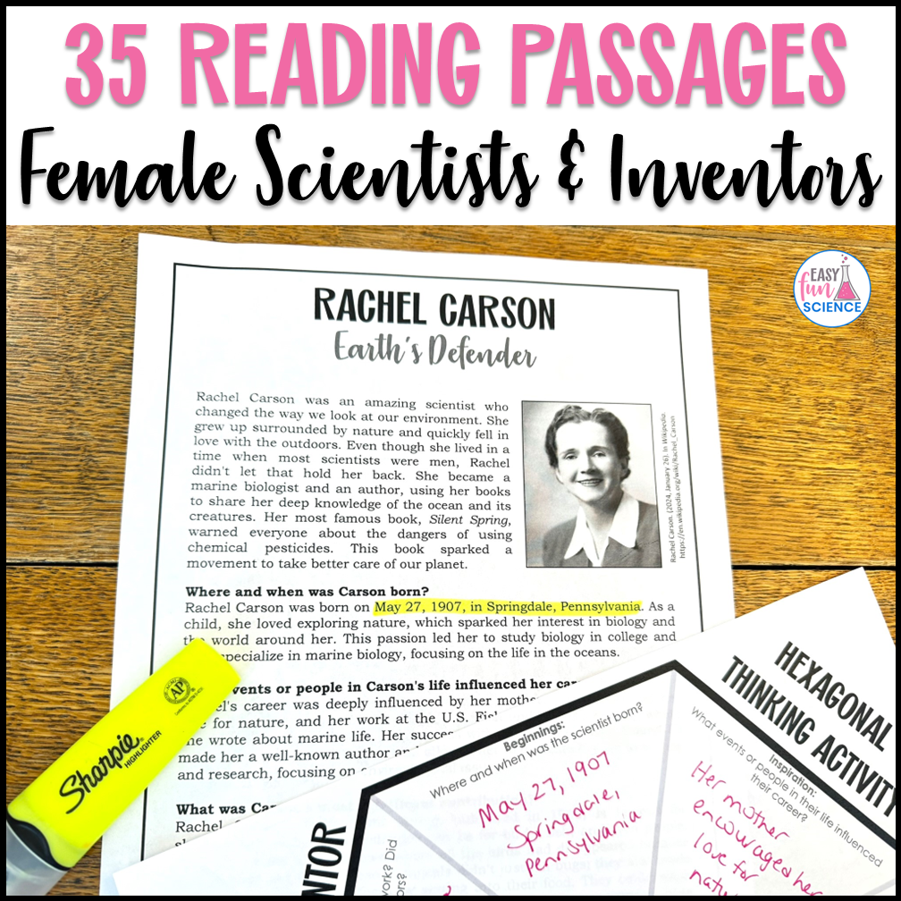 Female Scientists and Inventors Women's History Month Project - Easy ...