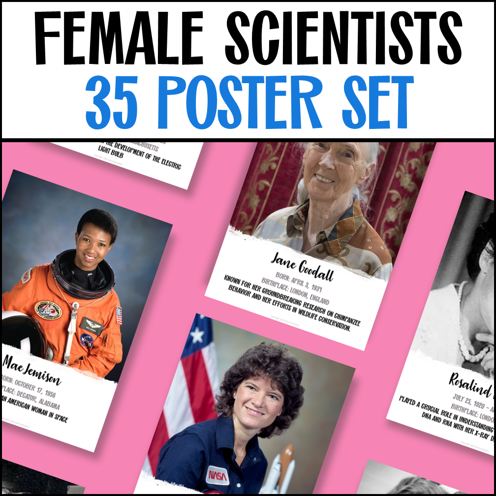 Women's History Month Door Decoration - Female Scientists Hexagonal ...