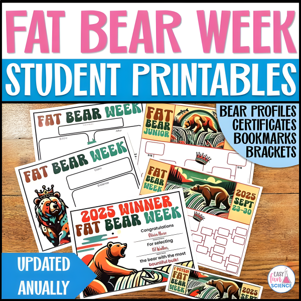 Fat Bear Week Printables Classroom Activities, Worksheets, and Bulletin ...