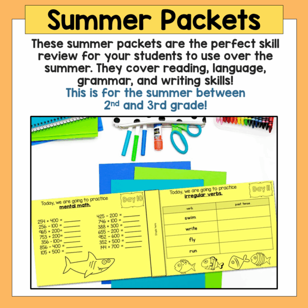 2nd Grade Summer Review Pack