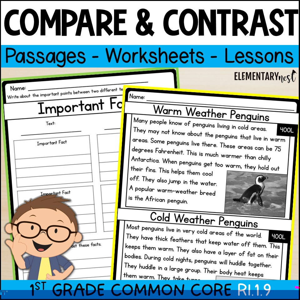 1st Grade Compare And Contrast Nonfiction Texts RI.1.9
